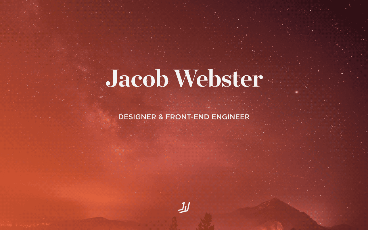 Jacob Webster | Designer & Front End Developer